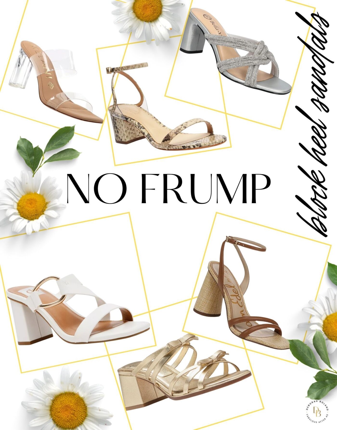 Best Block Heel Sandals for Women Over 40 - Fabulous after 40