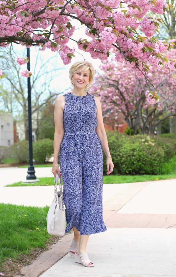 How to Style Cropped Wide Leg Jumpsuit