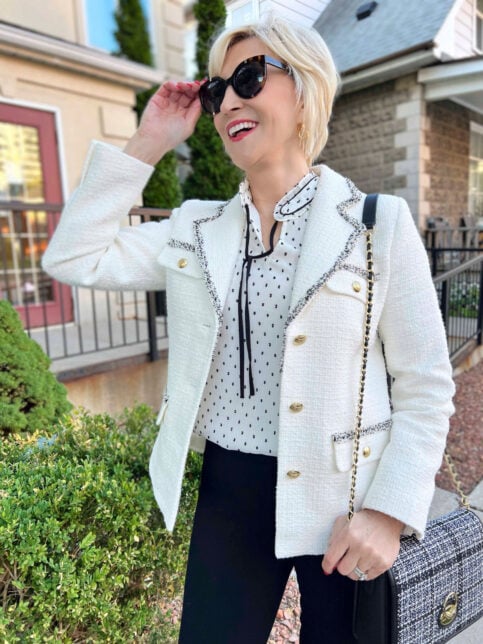 How to Style a White Tweed Jacket and Elevate Your Outfit - Fabulous ...