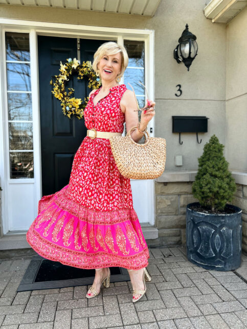5 Pretty Boho Summer Maxi Dresses for Women over 40 - Fabulous after 40