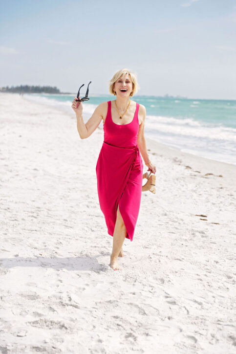 The Perfect Midi Tank Dress for a Flattering Midlife Figure - Fabulous ...