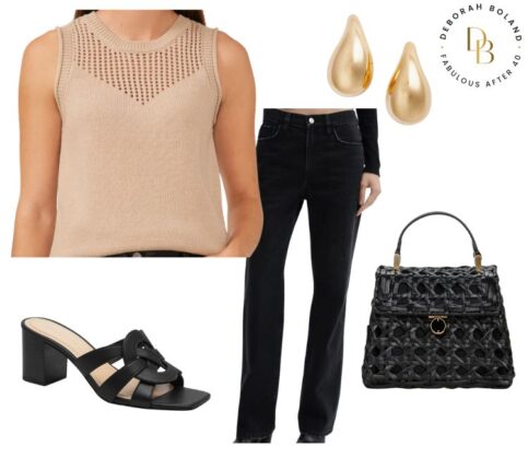 What to Wear Under an Open Knit Sweater: Stylish Ideas - Fabulous after 40