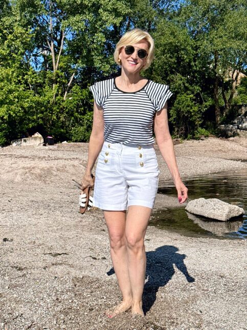 Sailor Shorts Outfits: Flattering and Nautical - Fabulous after 40