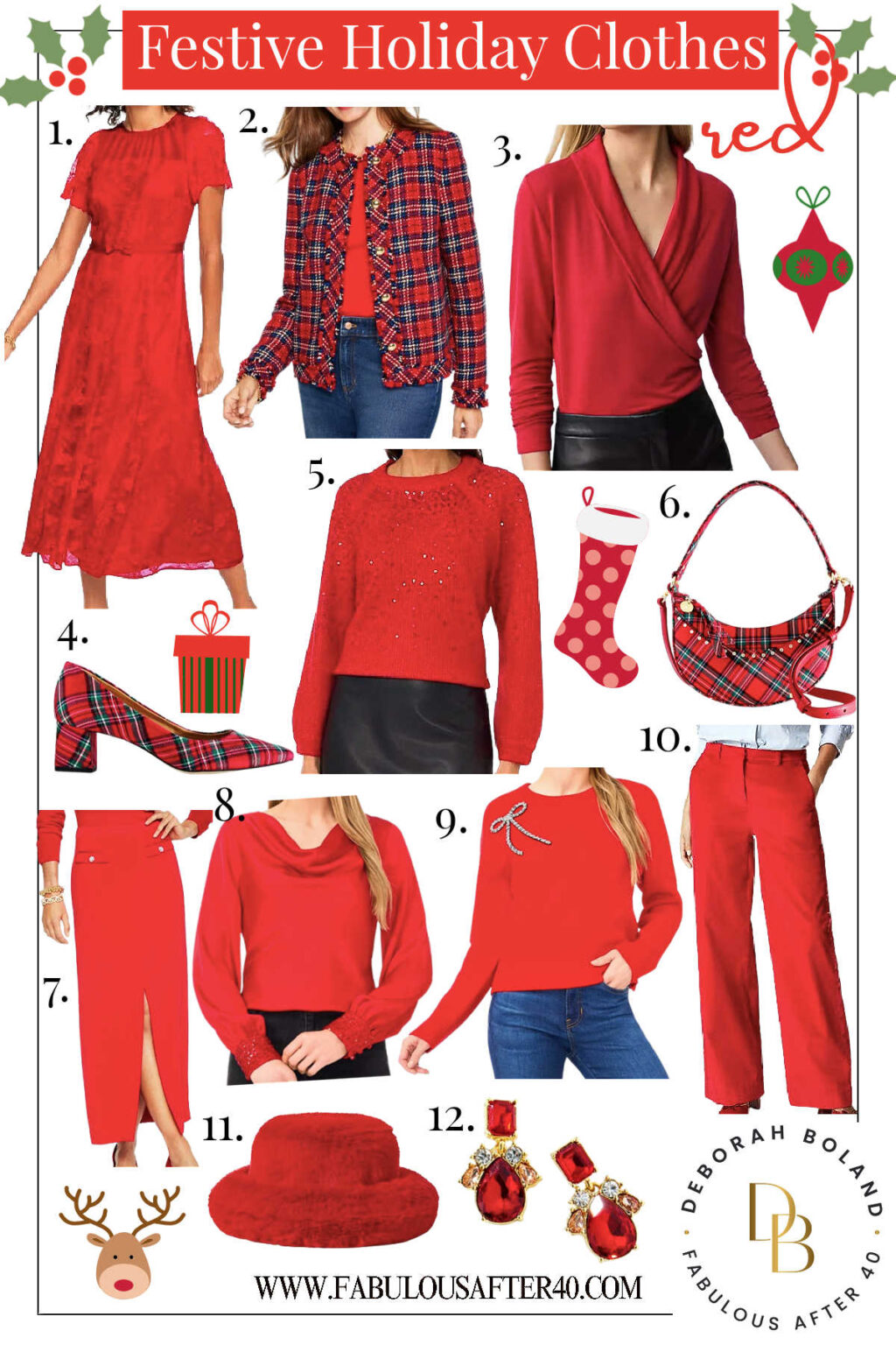 Festive Christmas Clothes: Wear the Perfect Red Outfit