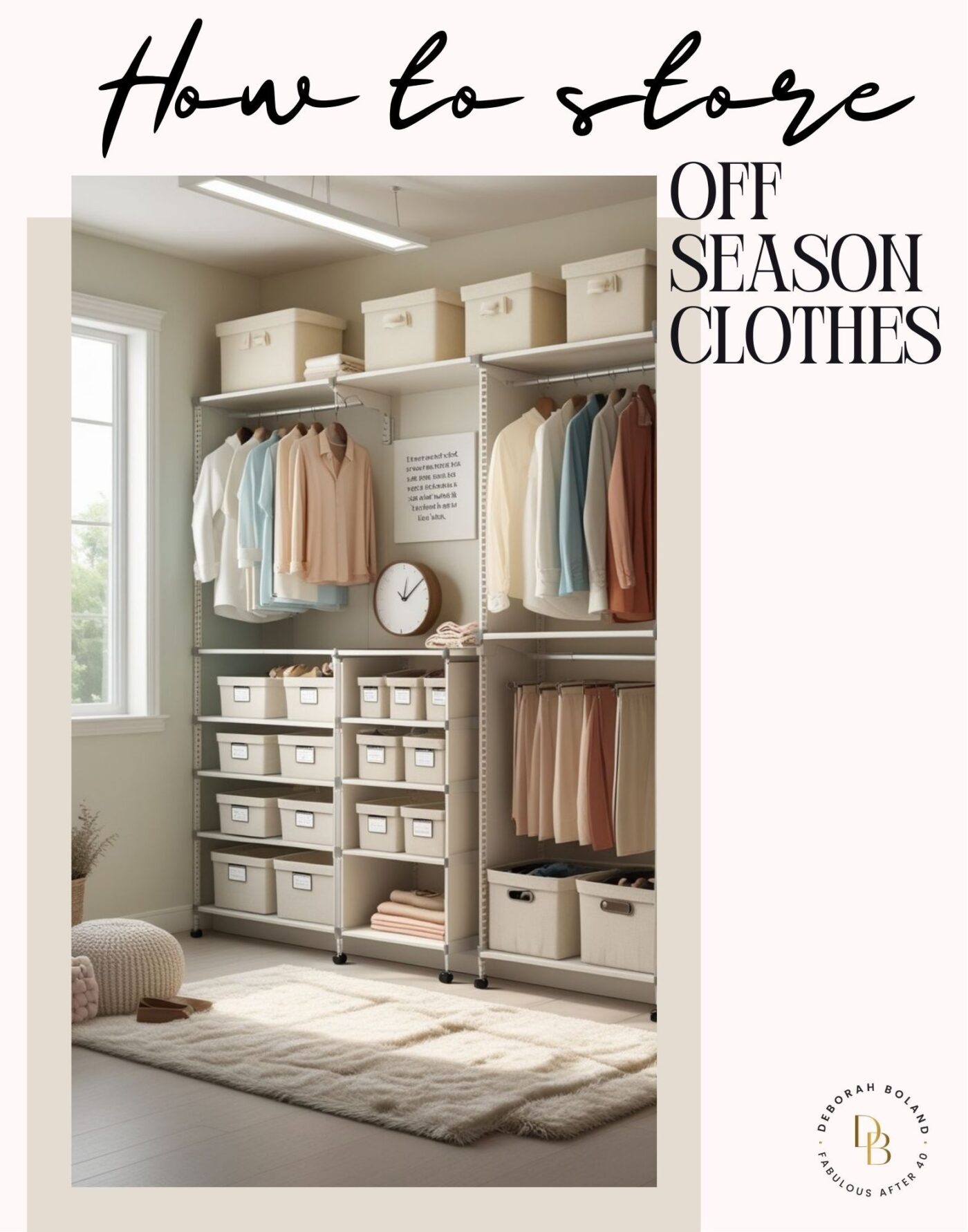 How to Store Off-Season Clothes Easily | Fabulous After 40