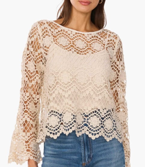 How to Style a Lace Top with Denim - Fabulous after 40
