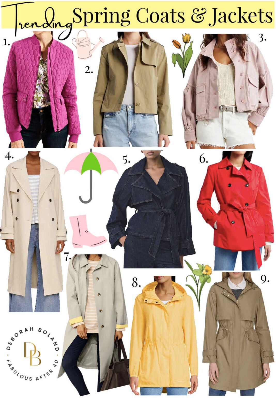 Tips on Styling Spring Coats for Women - Fabulous after 40