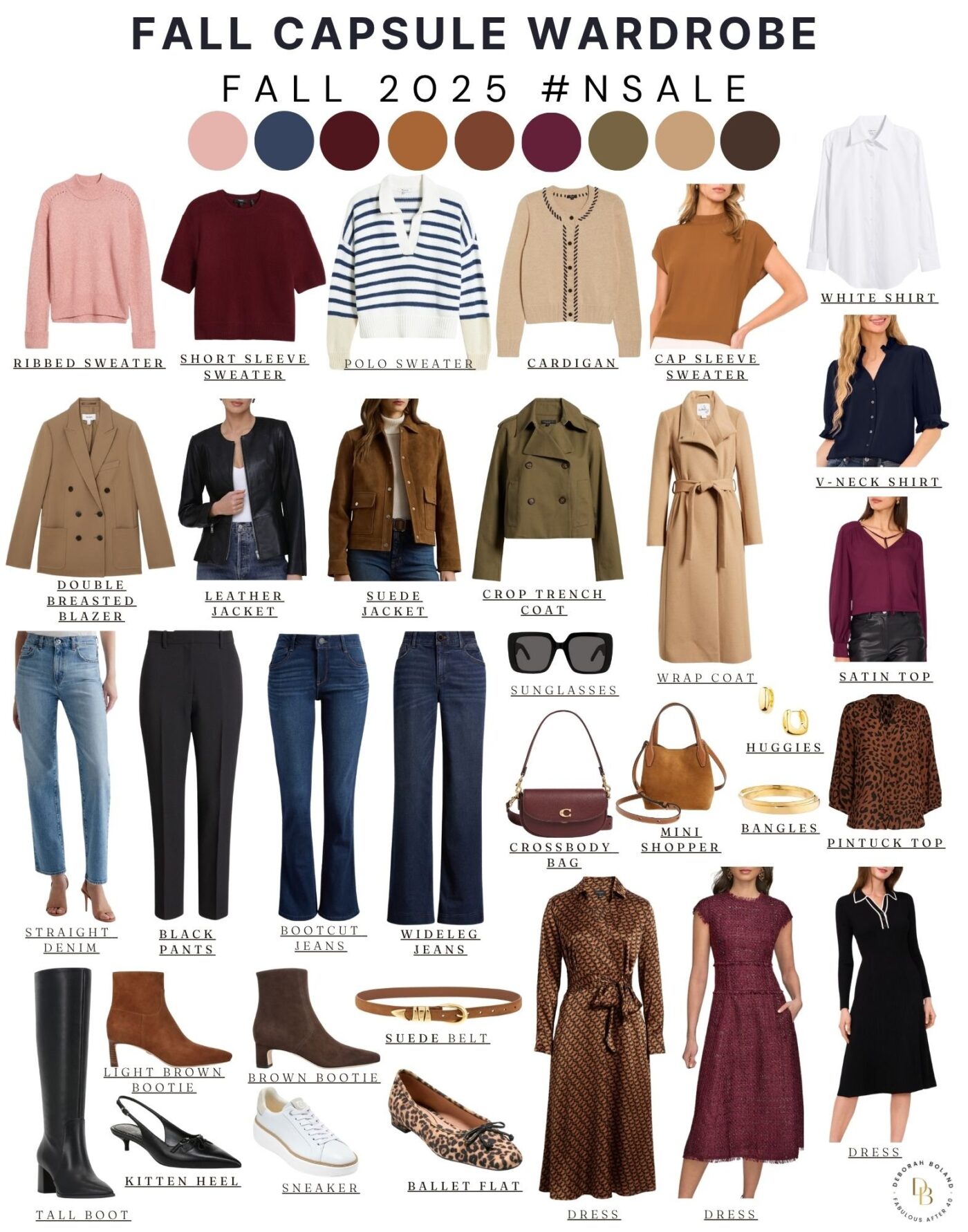 How to Build a 44 outfit Fall Capsule Wardrobe with Nordstrom Pieces ...